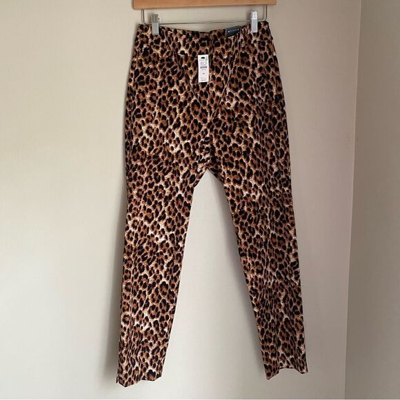 Talbots | Pants & Jumpsuits | Talbots Leopard Printchatham Ankle Pant | Poshmark